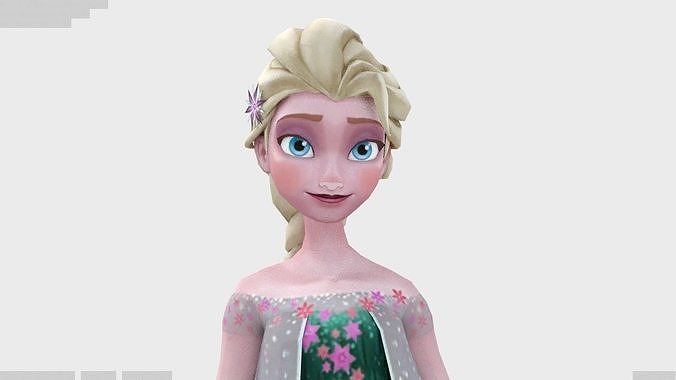 Elsa 3d model final version of movie 3D model animated rigged | CGTrader