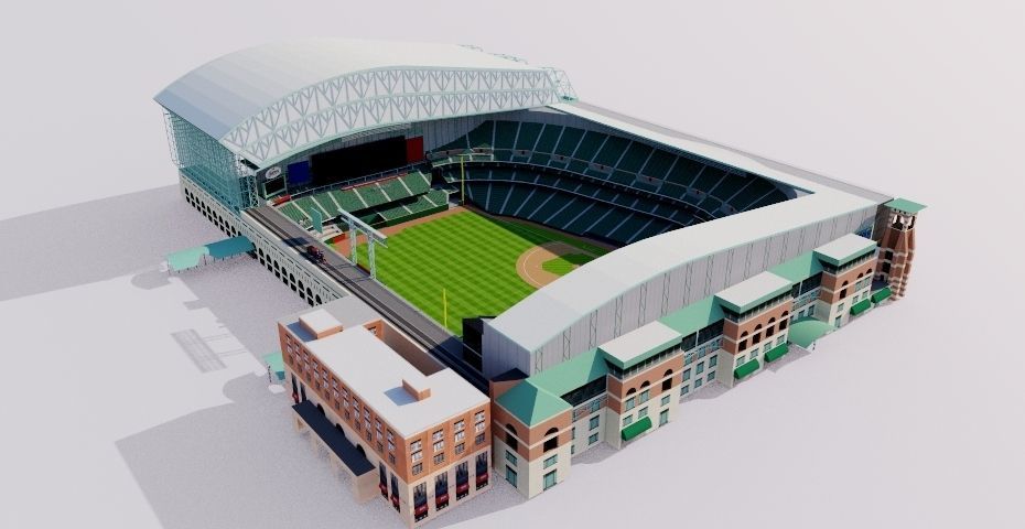 Minute Maid Park - Houston Astros stadium 3D model | CGTrader