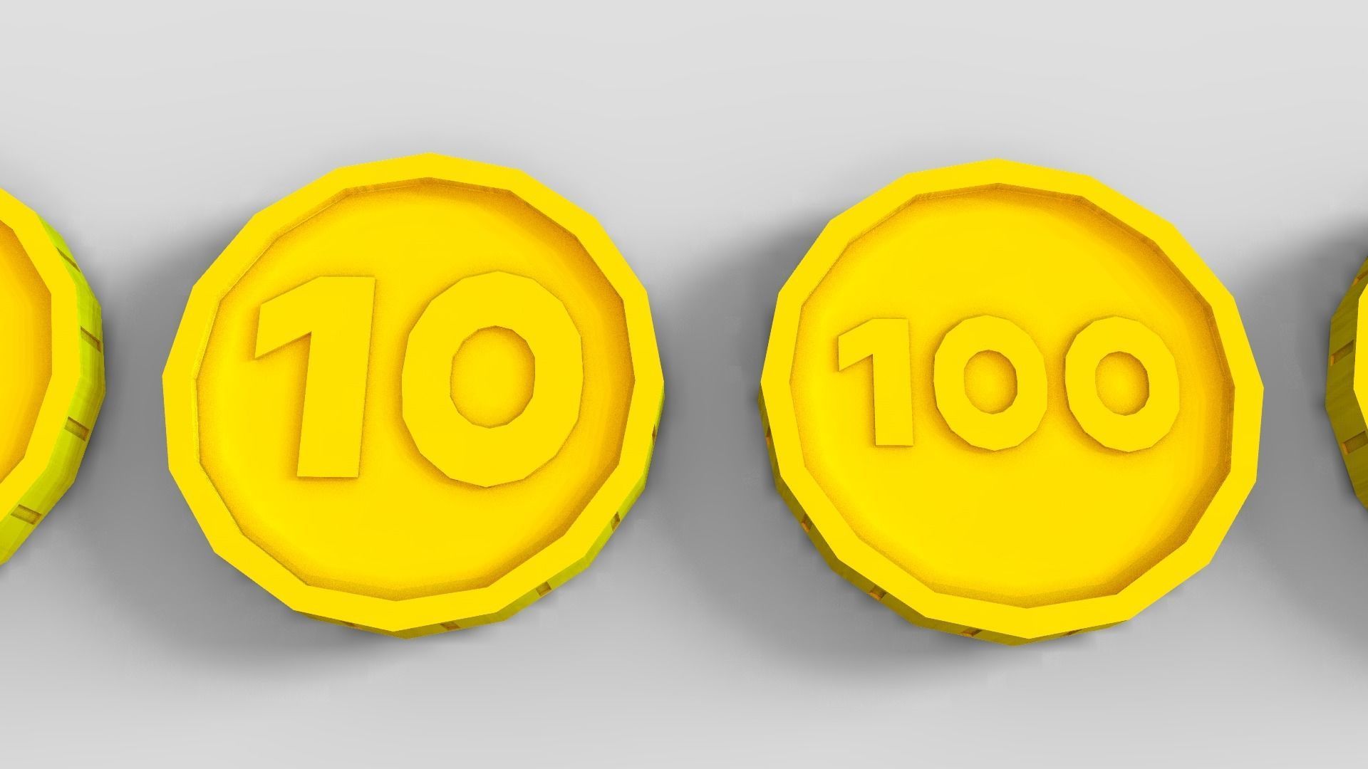 3D model Gold Coins Pack VR / AR / low-poly | CGTrader