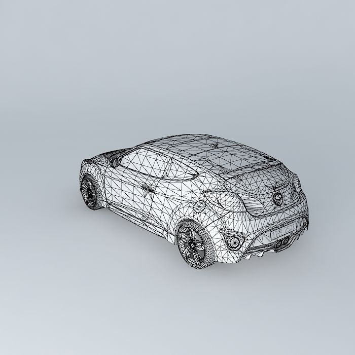 Hyundai Veloster Turbo with 3 0 K emblem free 3D model | CGTrader
