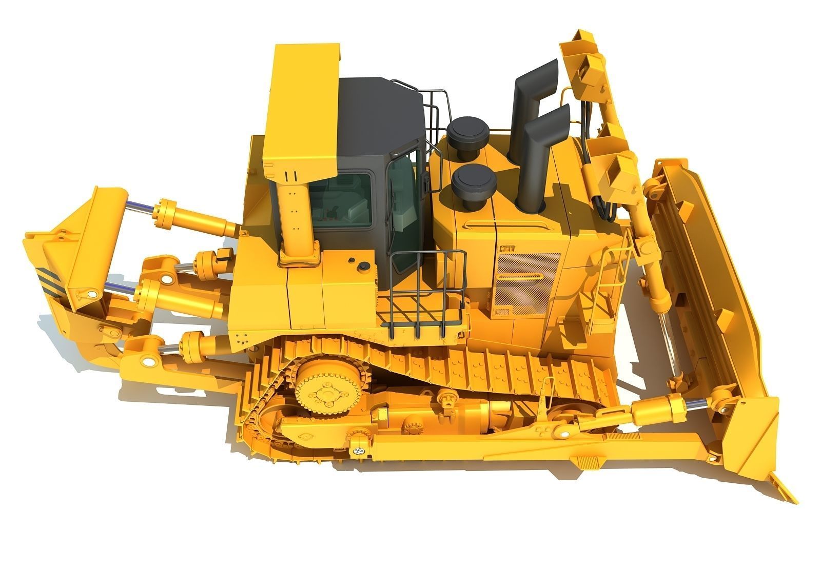Tracked Dozer 3D model | CGTrader