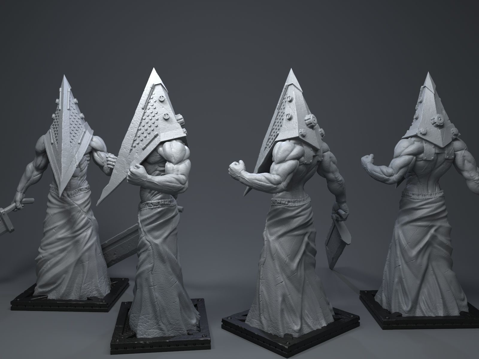 Pyramid Head 3D model 3D printable | CGTrader