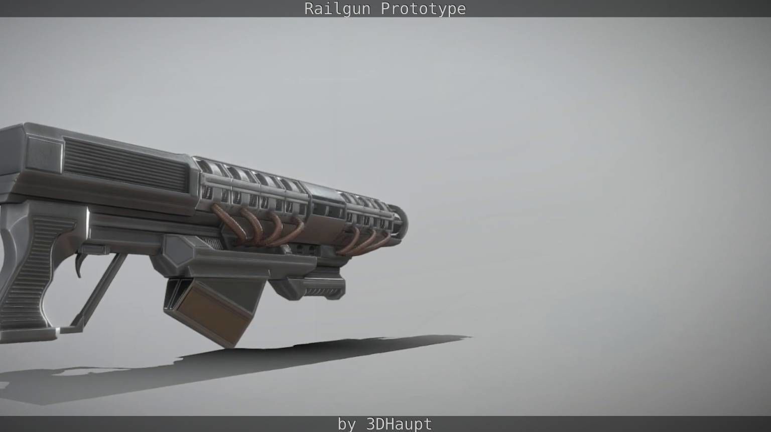 Railgun Prototype free VR / AR / low-poly 3D model | CGTrader
