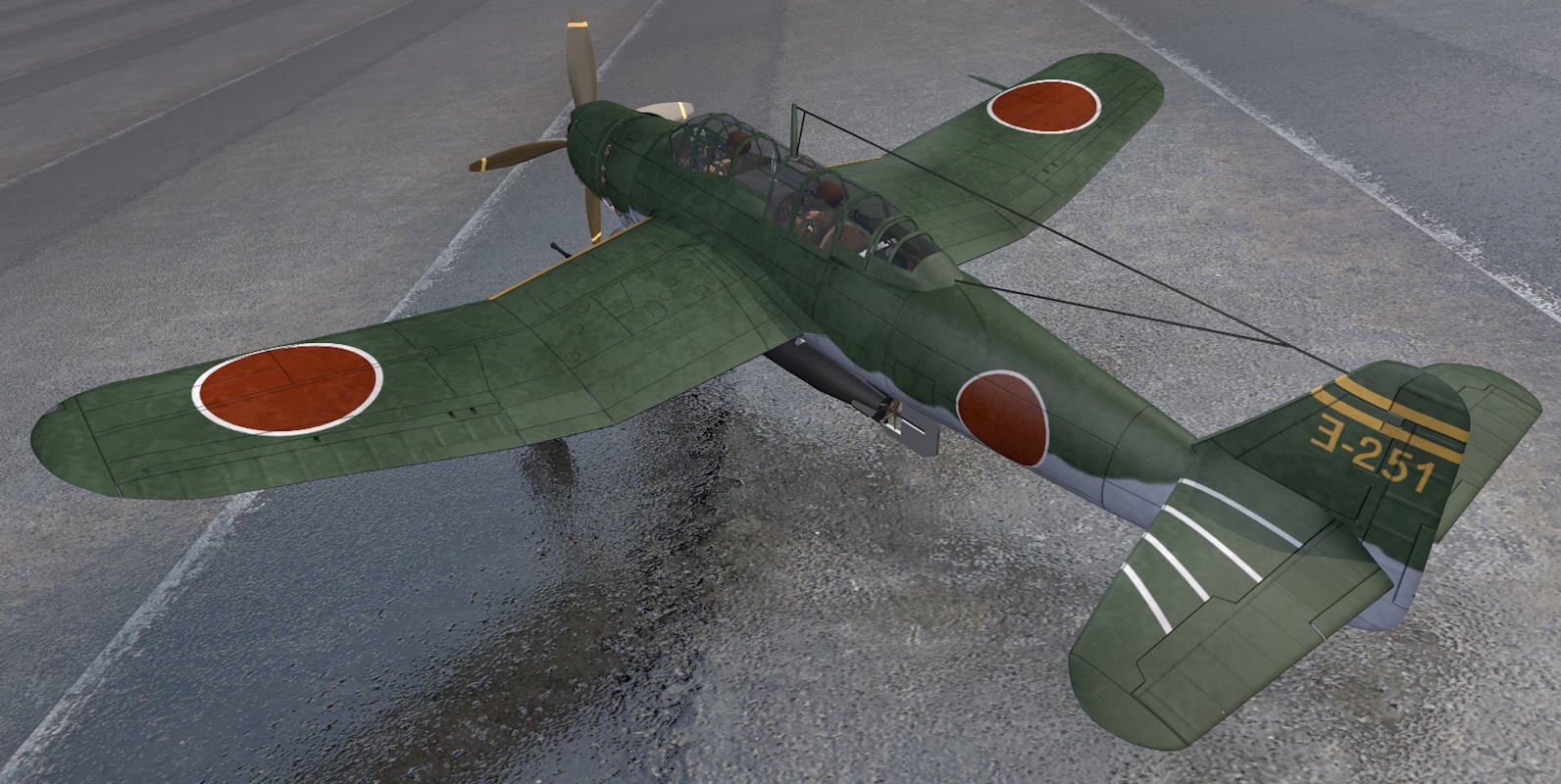 Aichi B7A2 Rjusei - aka Grace 3D model | CGTrader