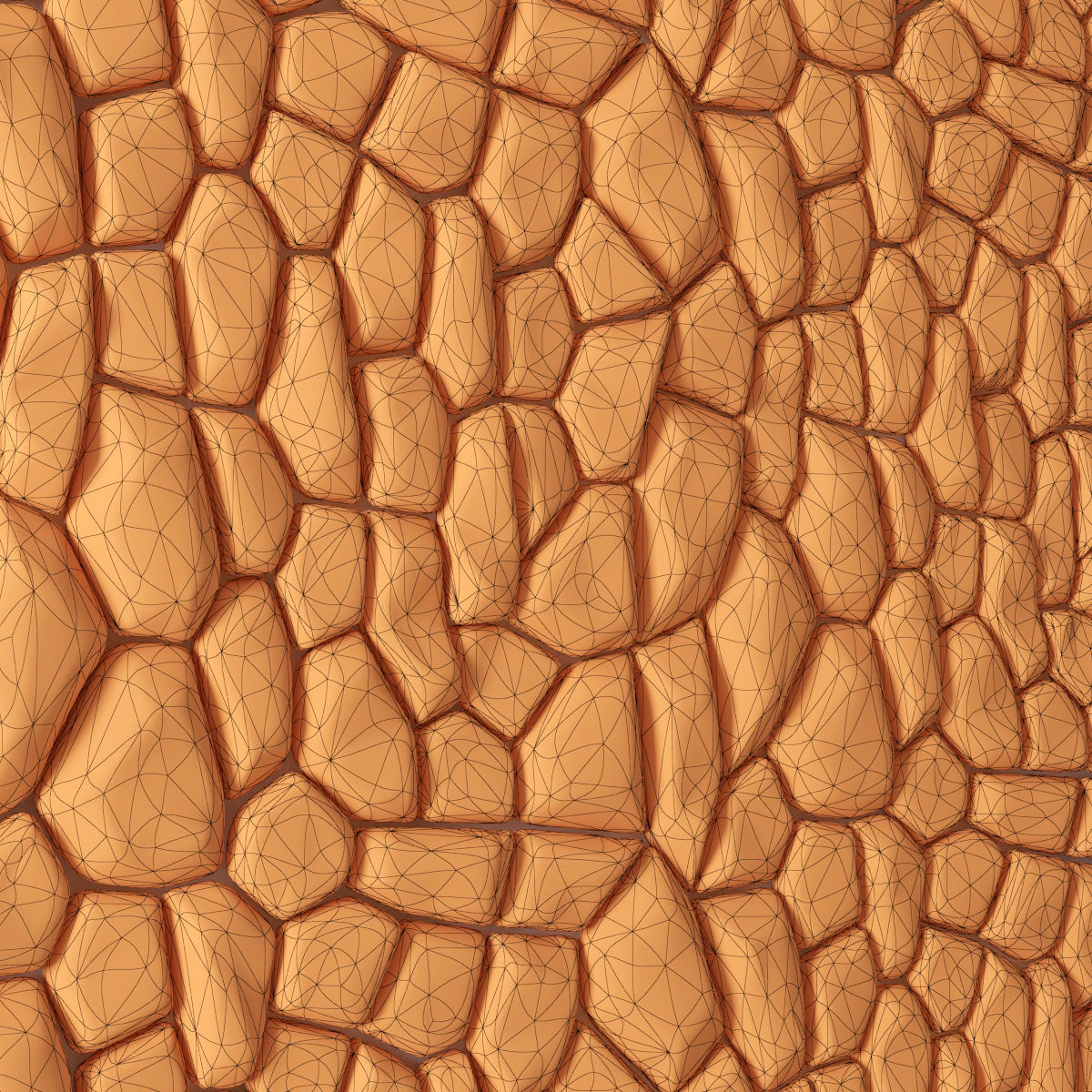 Decorative stone panel polygon 3D model | CGTrader