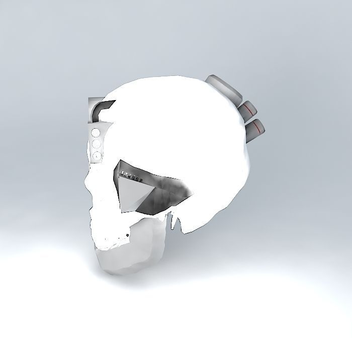 Robot skull free 3D model | CGTrader