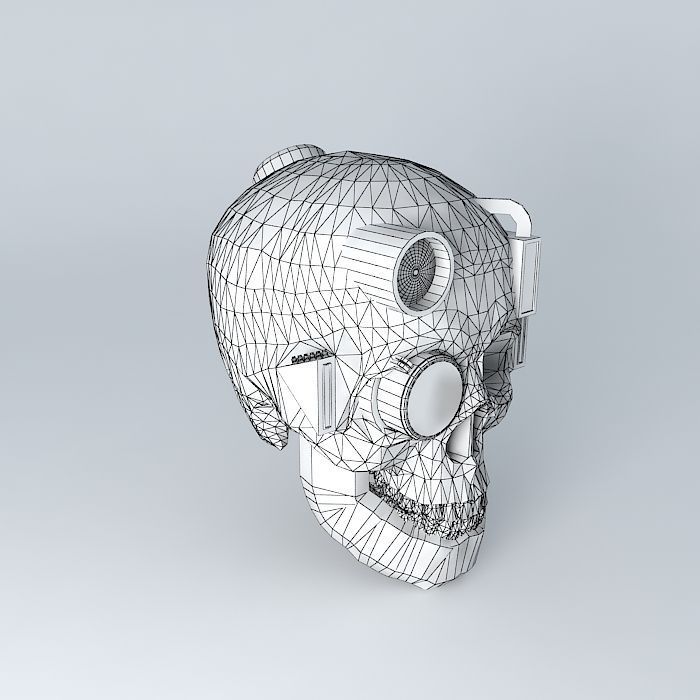 Robot skull free 3D model | CGTrader