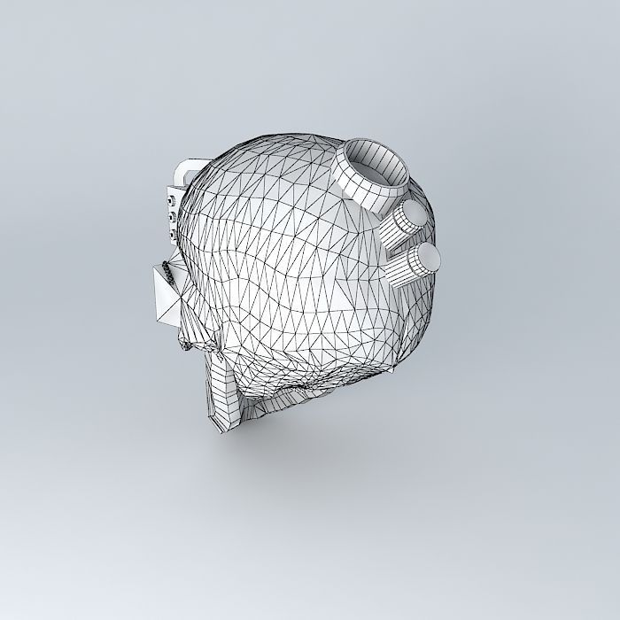 Robot skull free 3D model | CGTrader