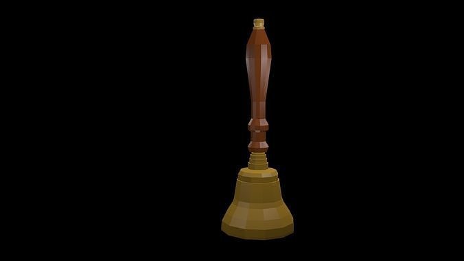 3D model Low poly Captains bell 1 VR / AR / low-poly | CGTrader