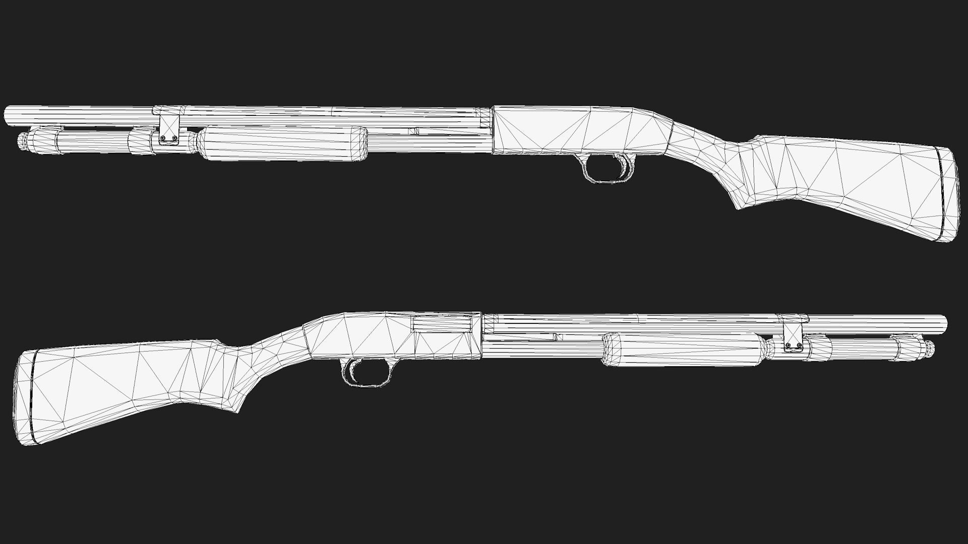 3D model Shotgun M590 PBR VR / AR / low-poly | CGTrader
