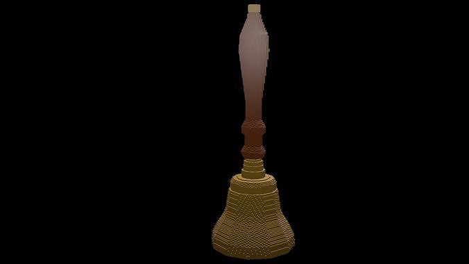 Captains bell voxel 3D model | CGTrader