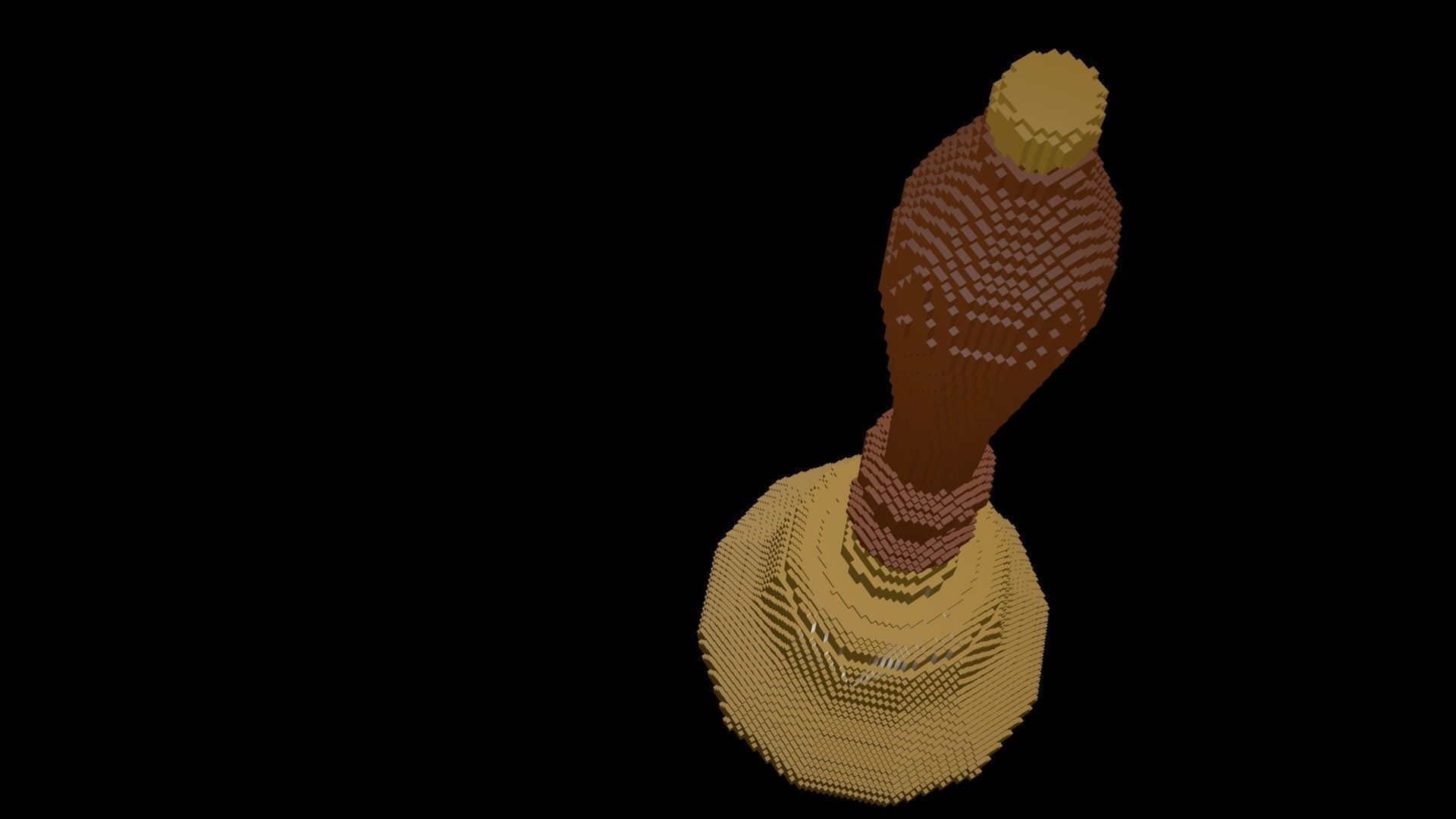 Captains bell voxel 3D model | CGTrader