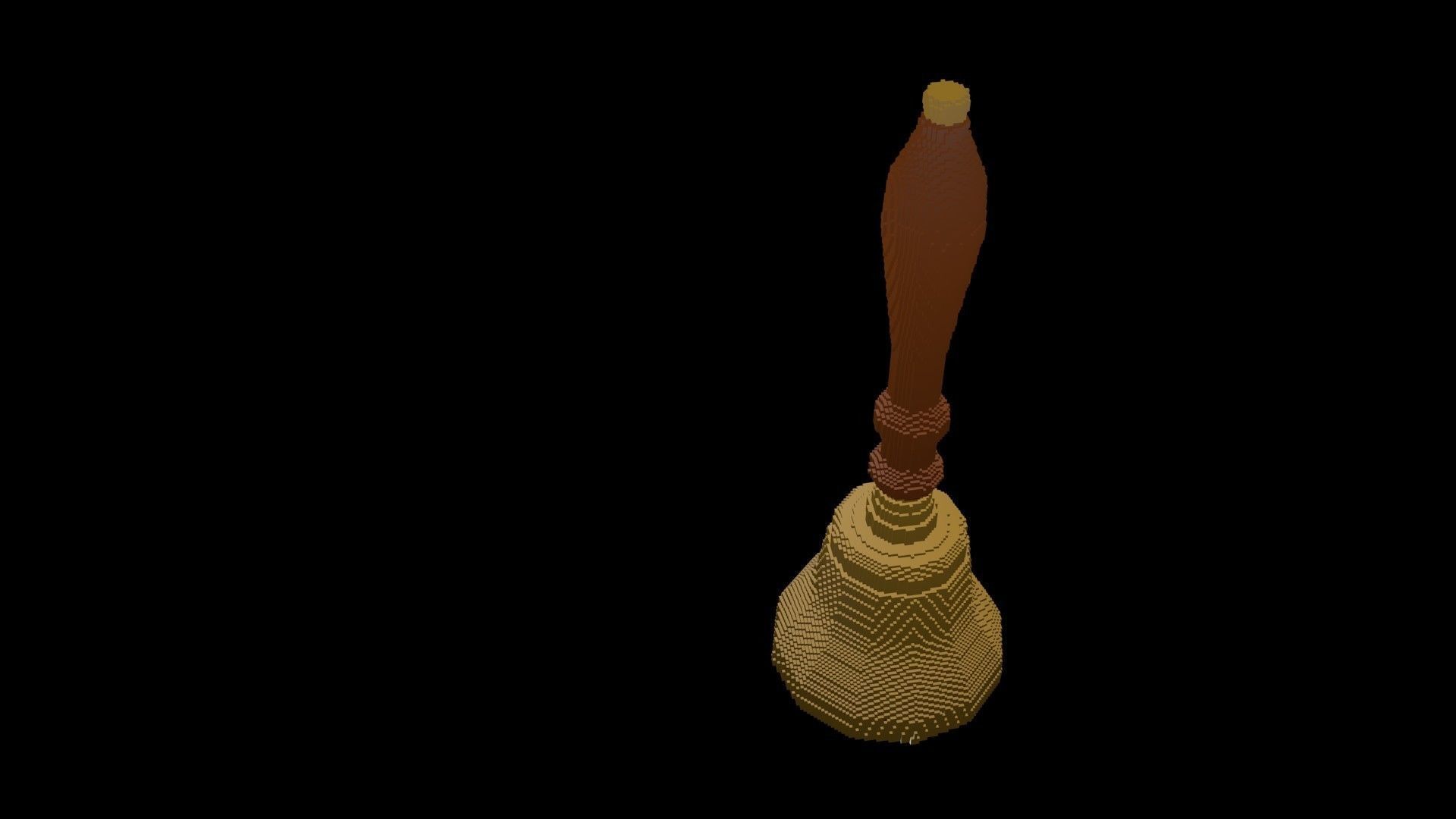 Captains bell voxel 3D model | CGTrader