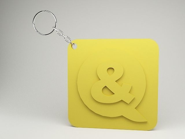 And 3D printable Key chain model 3D model 3D printable | CGTrader