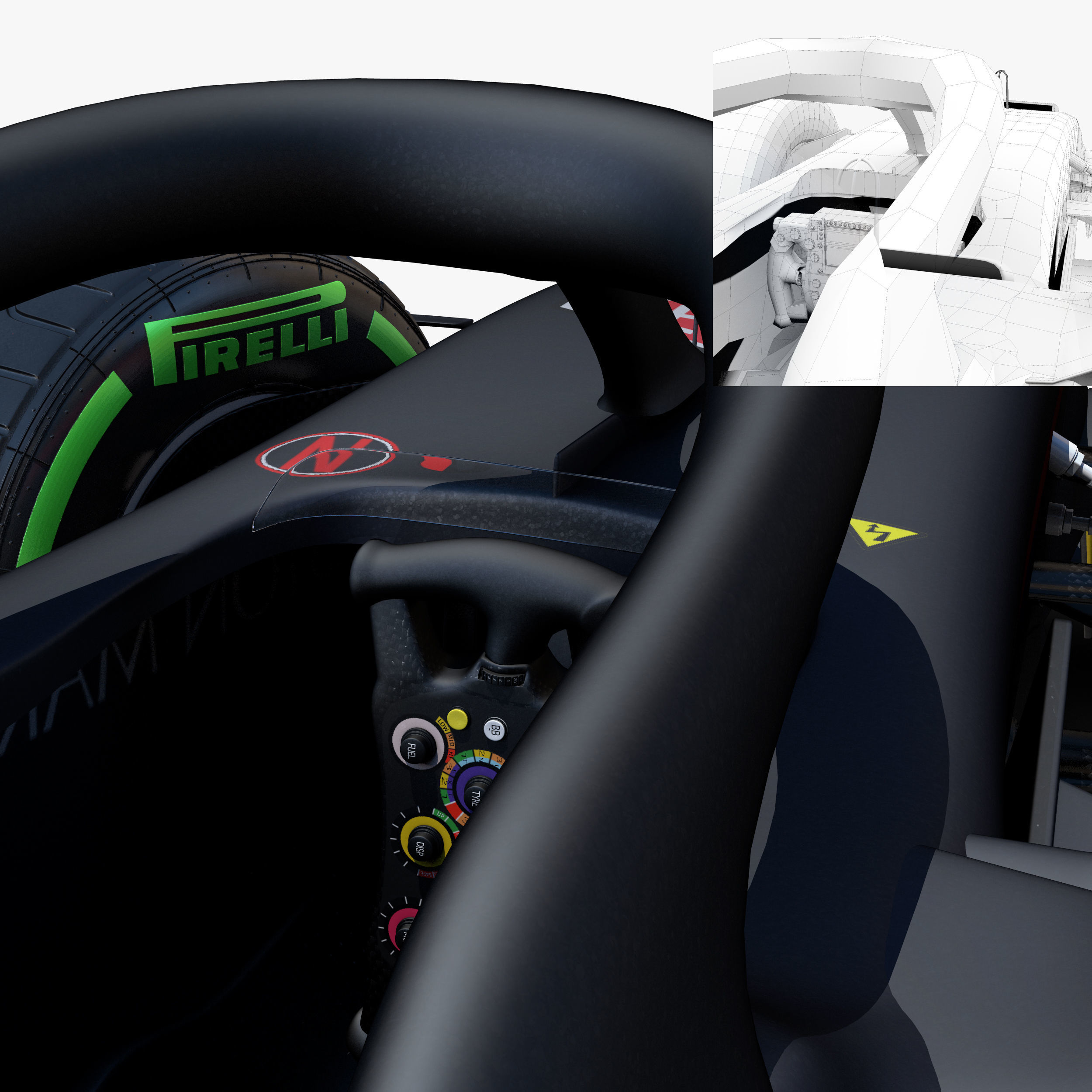 3D model Formula 2018 car VR / AR / low-poly rigged | CGTrader