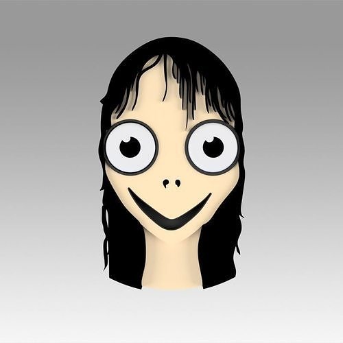 Momo horror ghost bird head 3D model | CGTrader