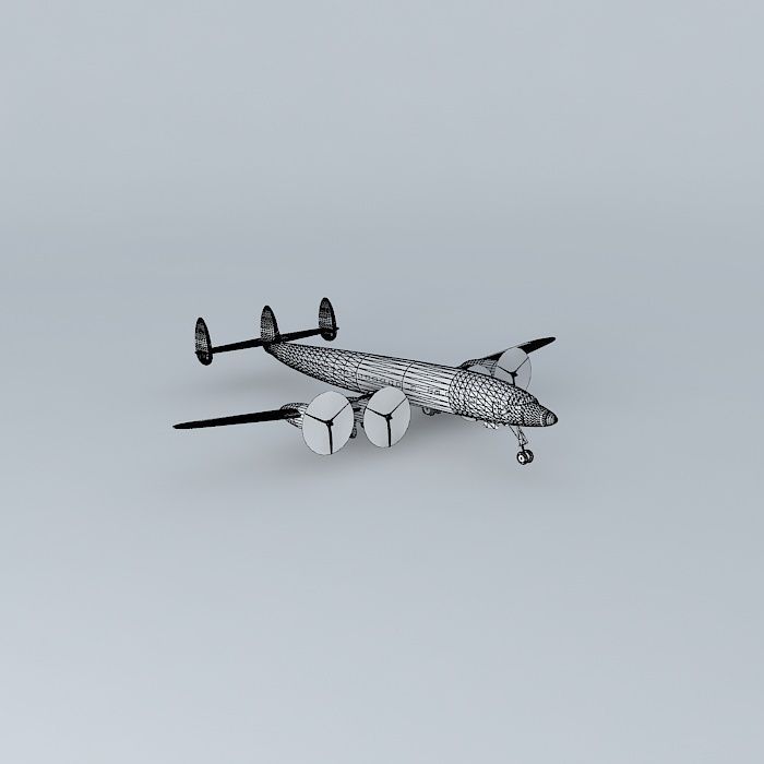 Super Constellation free 3D model | CGTrader