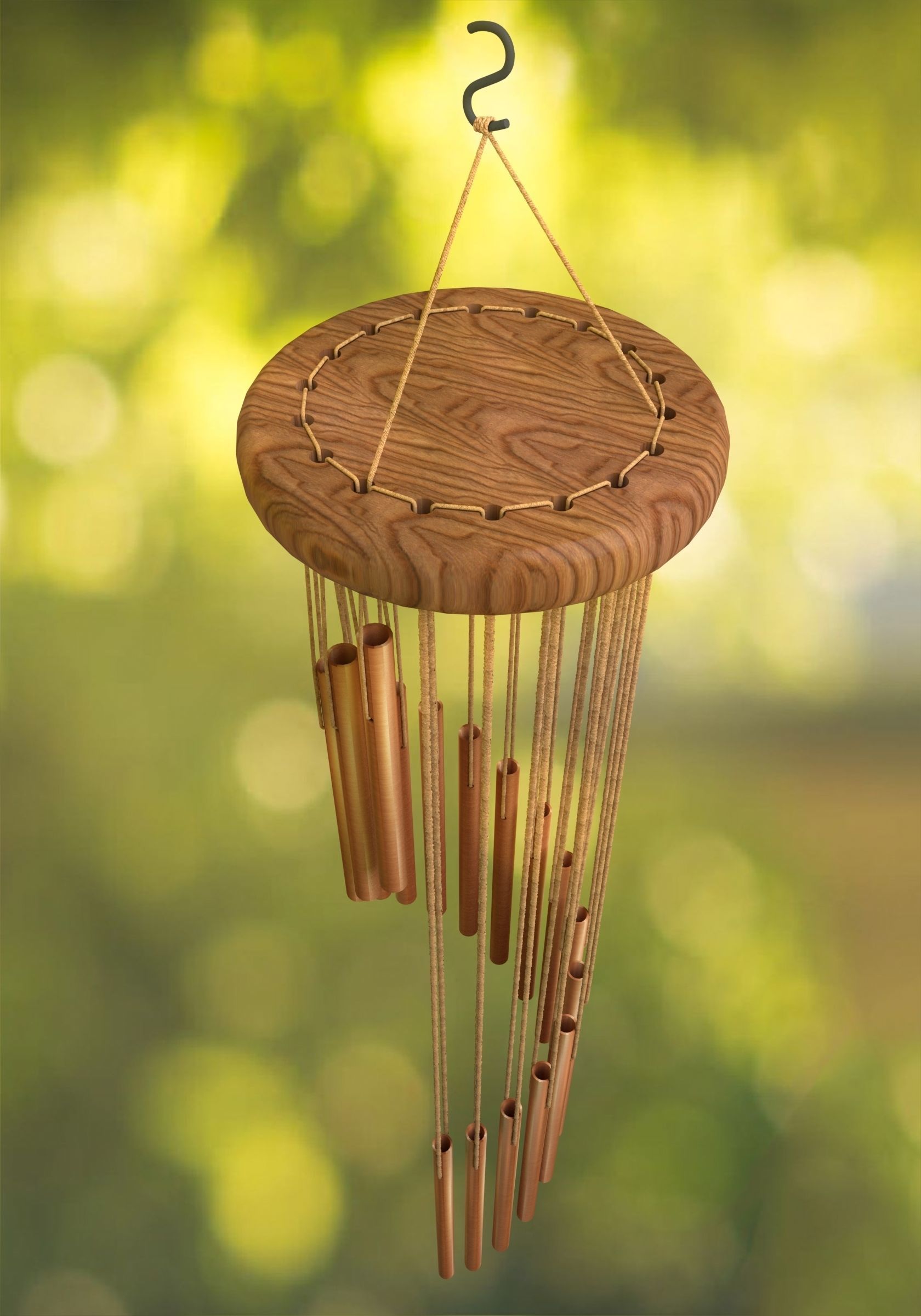 Metal Wind Chime 3D model | CGTrader