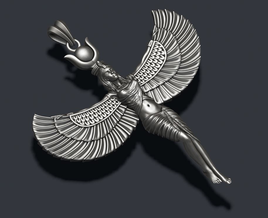 Isis pendant 3D model 3D printable | CGTrader