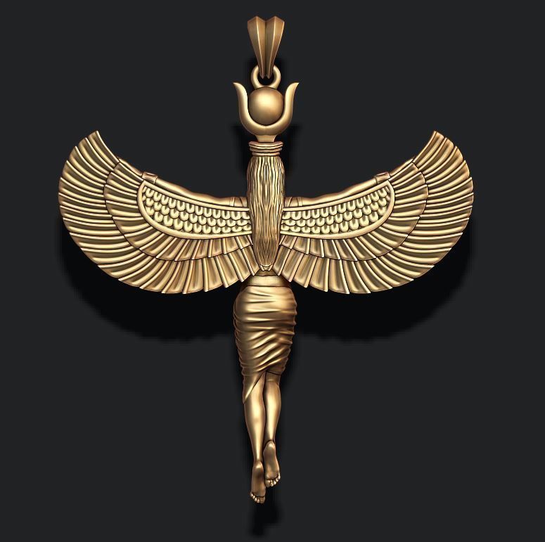 Isis pendant 3D model 3D printable | CGTrader