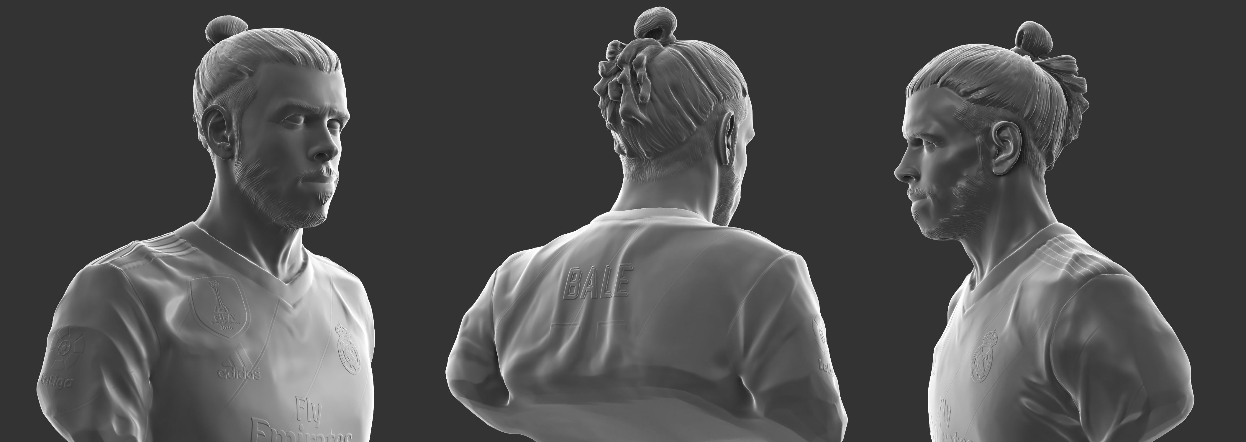 Gareth Bale 3d model 3D model 3D printable | CGTrader