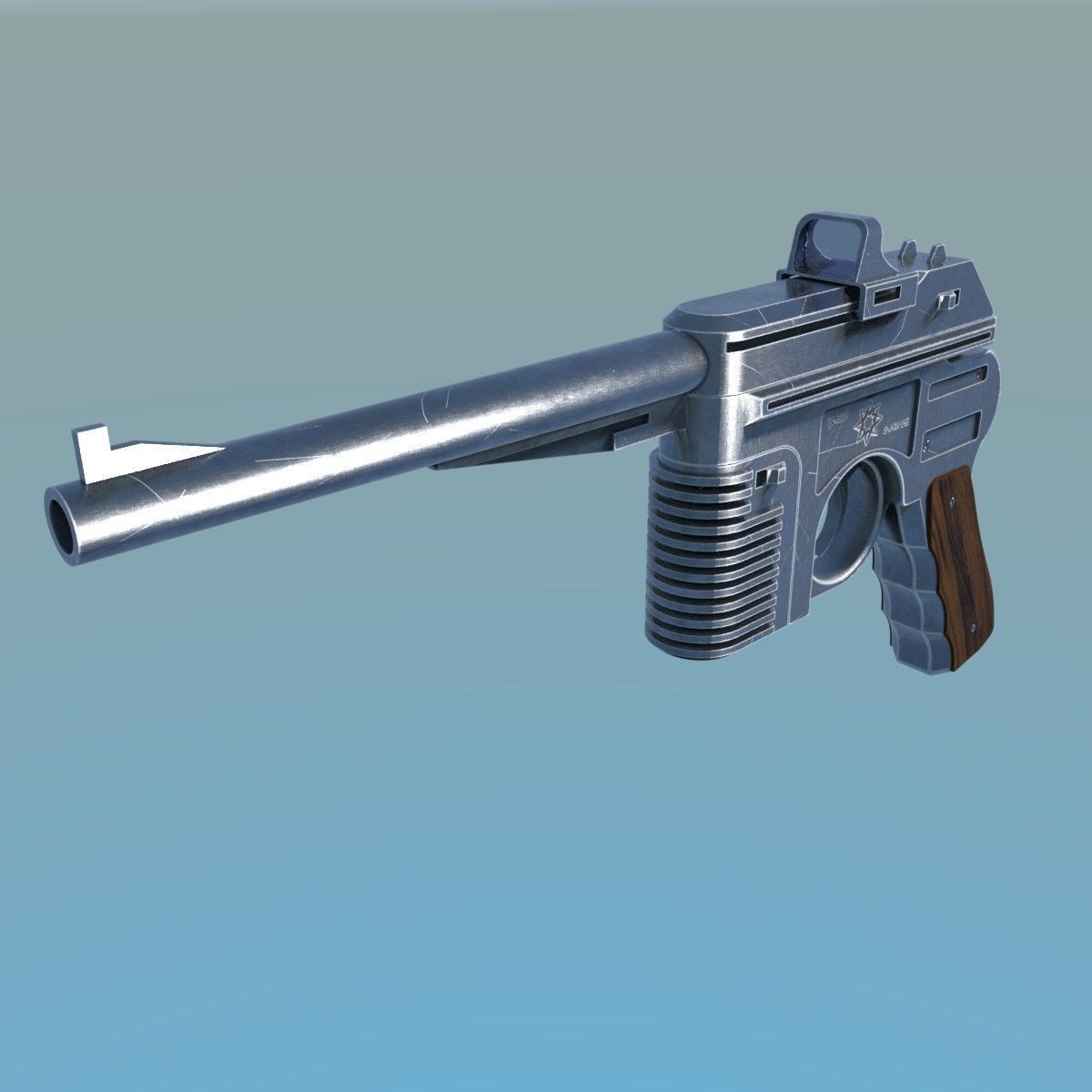 Blaster DL-50 Type 1 free VR / AR / low-poly 3D model rigged | CGTrader