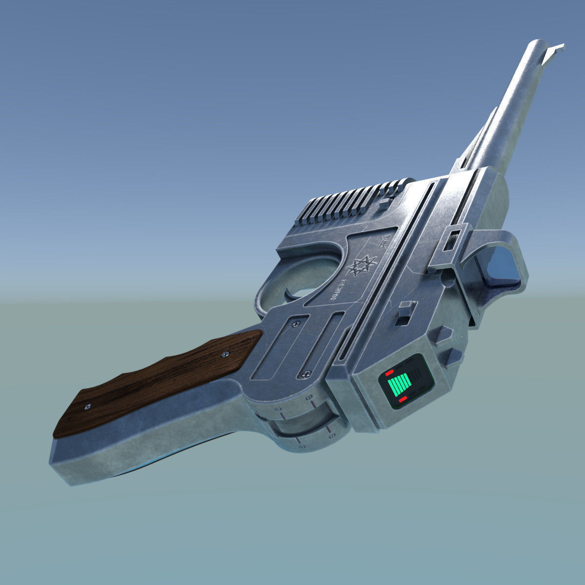 Blaster DL-50 Type 1 free VR / AR / low-poly 3D model rigged | CGTrader