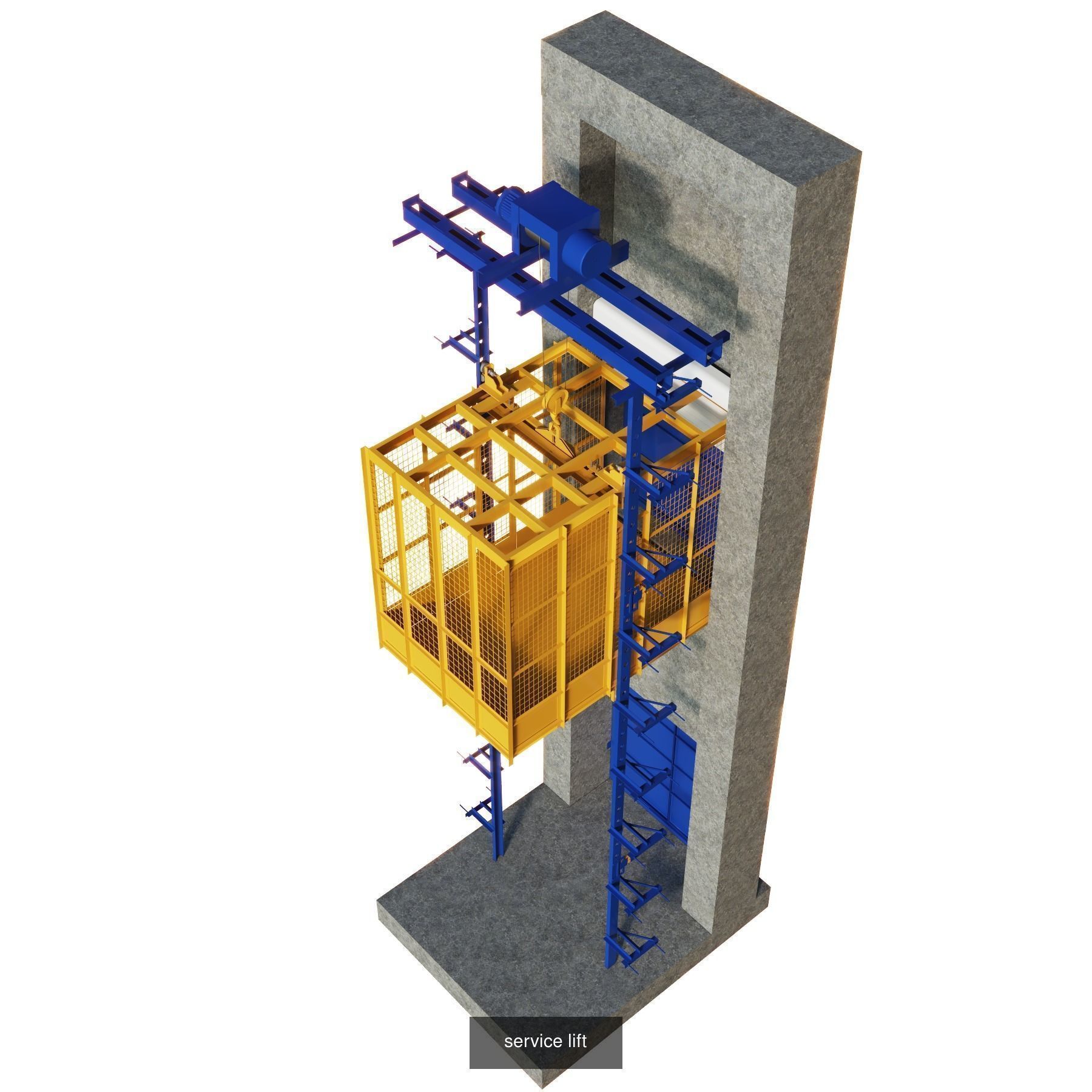 Set of cargo lifts 3D Model Collection | CGTrader