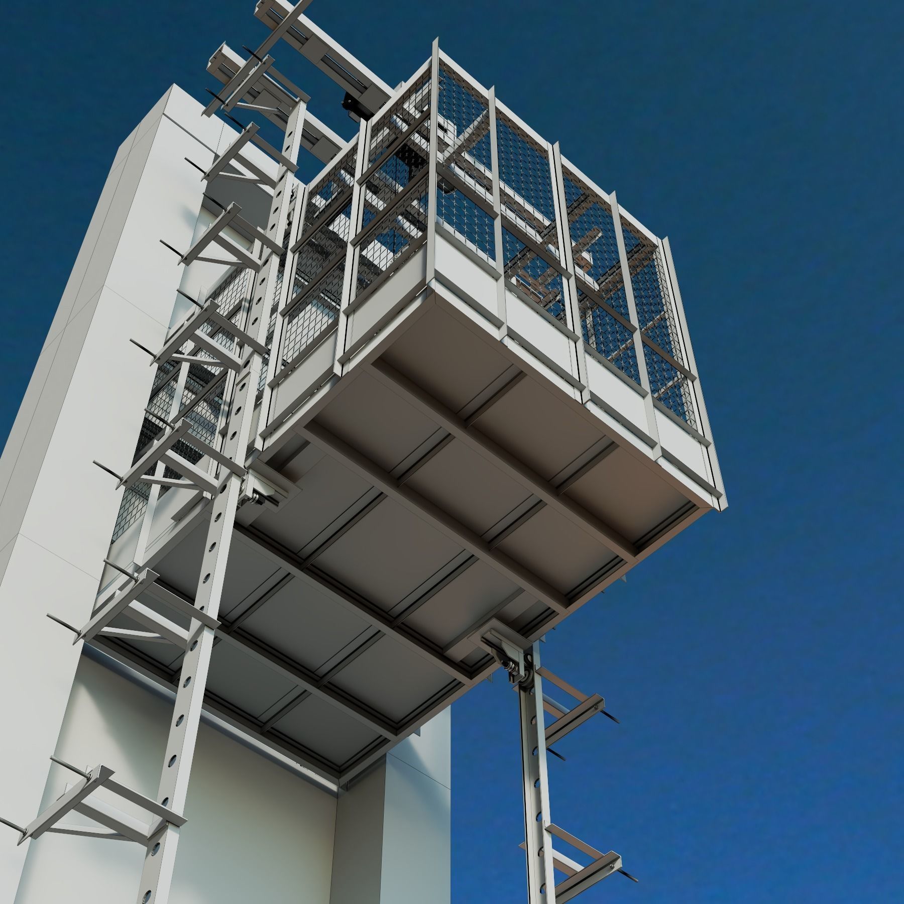 Set of cargo lifts 3D Model Collection | CGTrader