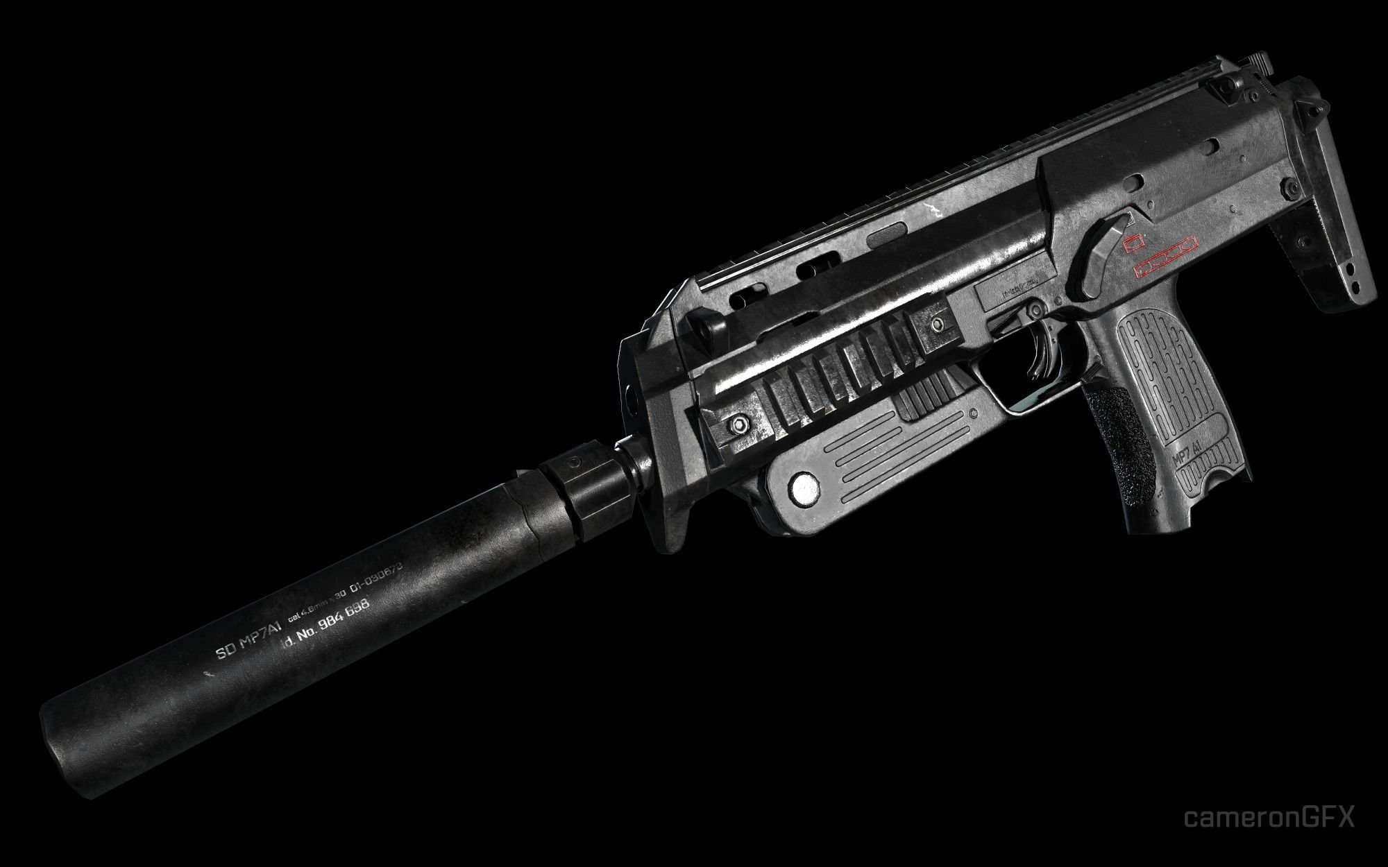 3D model PBR MP7 A1 VR / AR / low-poly | CGTrader