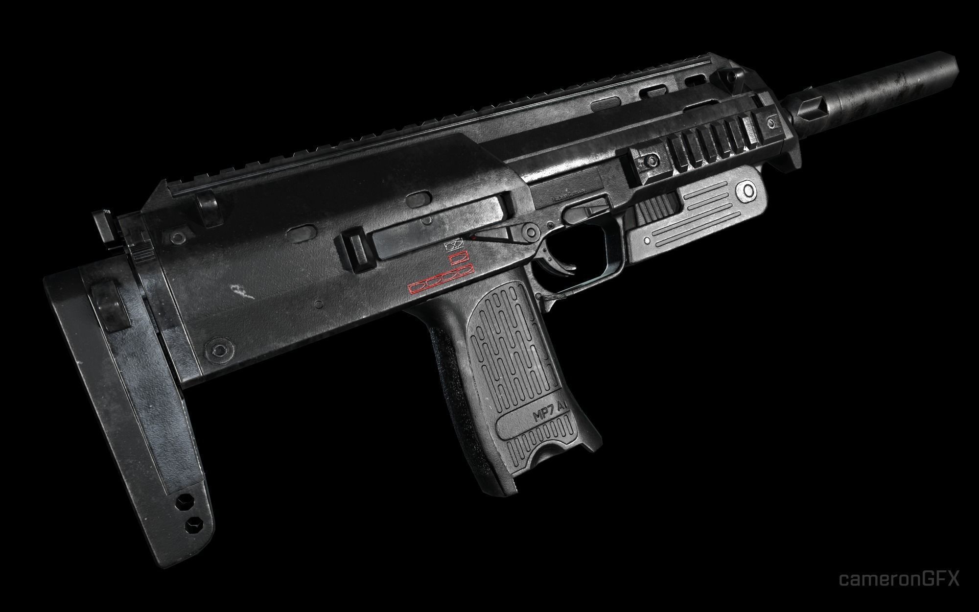 3D model PBR MP7 A1 VR / AR / low-poly | CGTrader