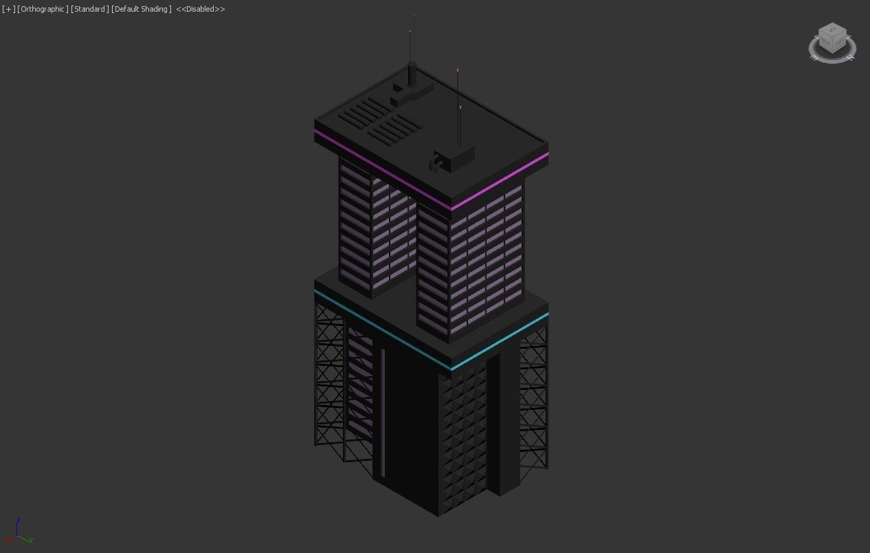 3D model Neon Buildings VR / AR / low-poly | CGTrader