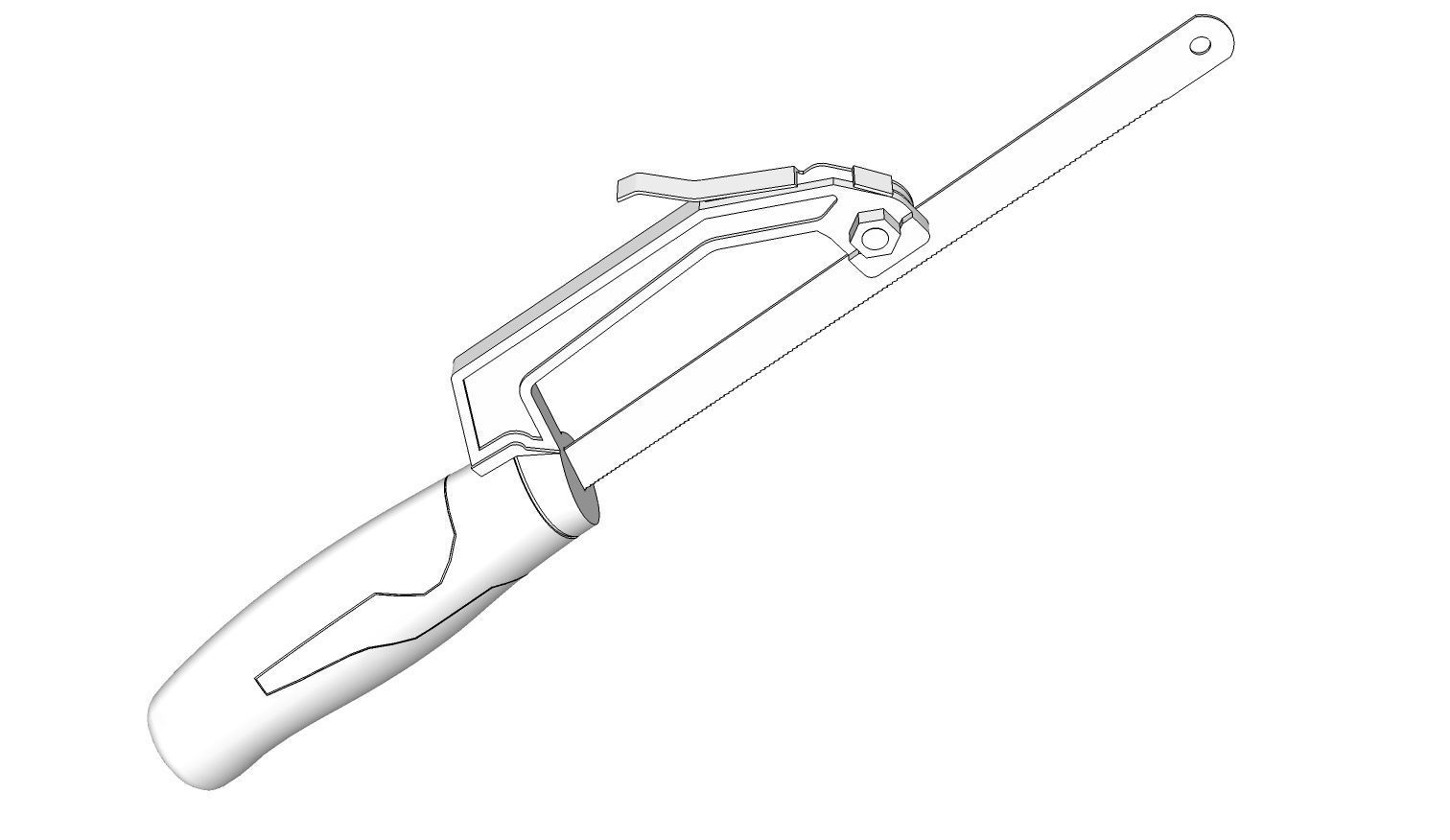 Hacksaw 3D model | CGTrader