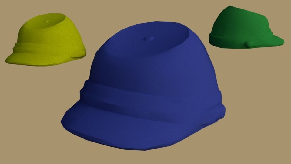 lego hat v3 free 3D model | CGTrader