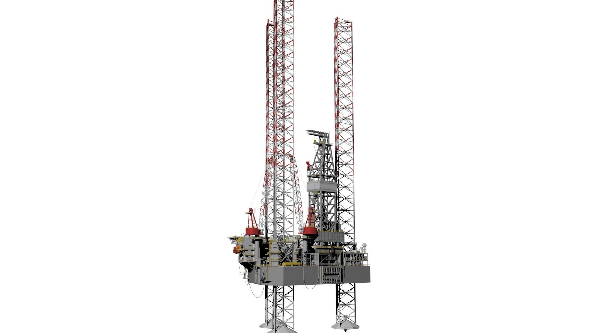 Jack up rig 3D model | CGTrader
