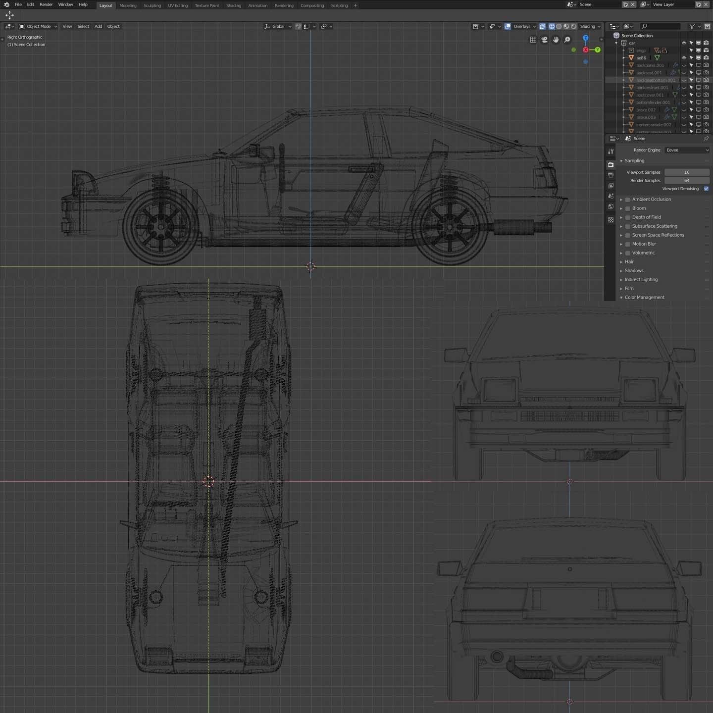 Toyota AE86 v2 3D model | CGTrader