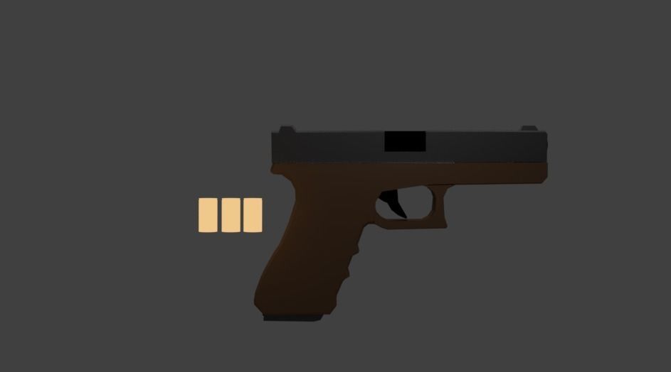 3D model Low Poly Glock 18 VR / AR / low-poly | CGTrader
