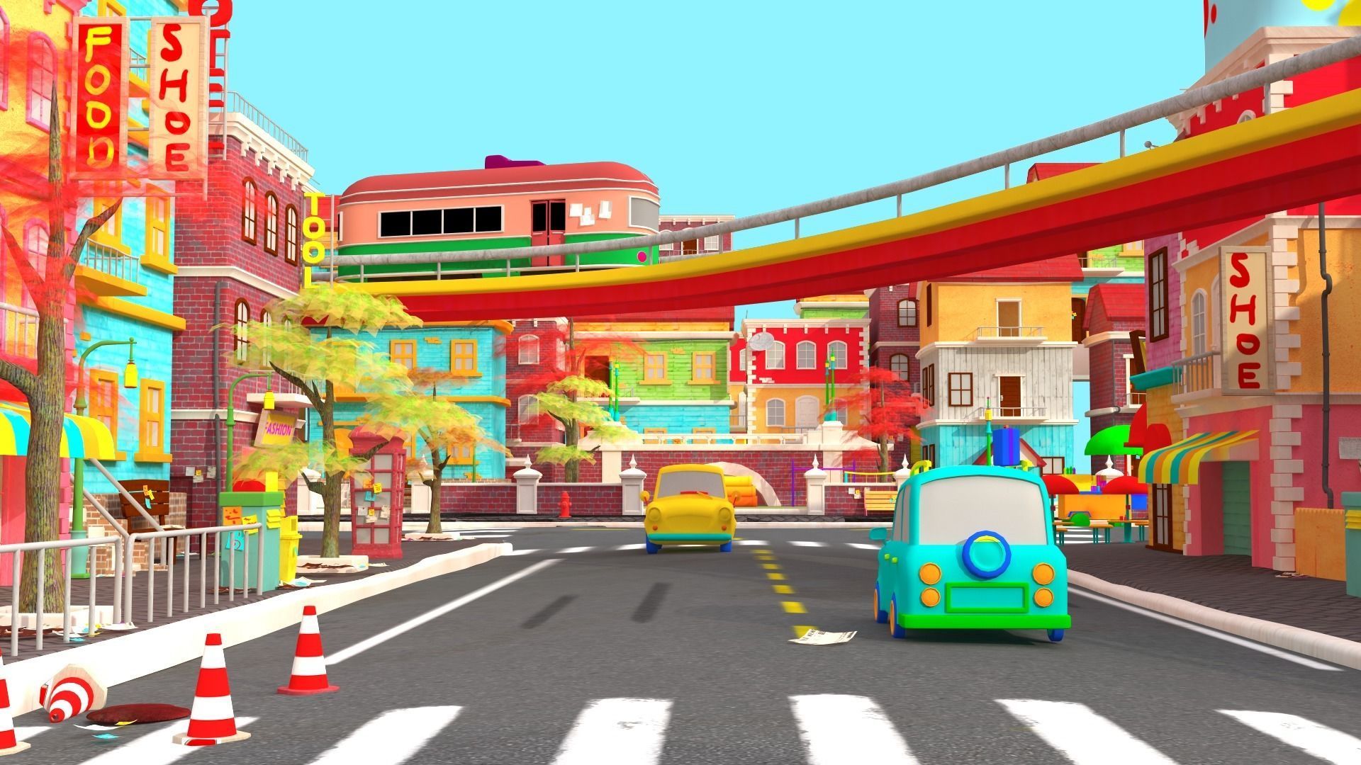 Asset - Cartoons - Background - Hight Poly 3D Model Collection | CGTrader