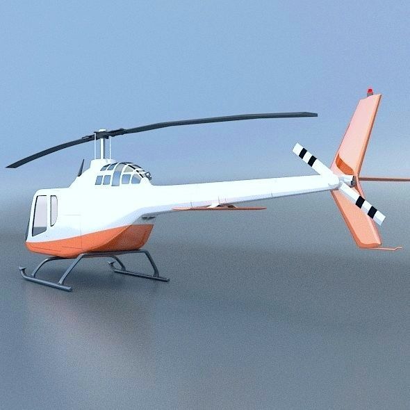 Bell 505 ranger X private helicopter 3D model | CGTrader