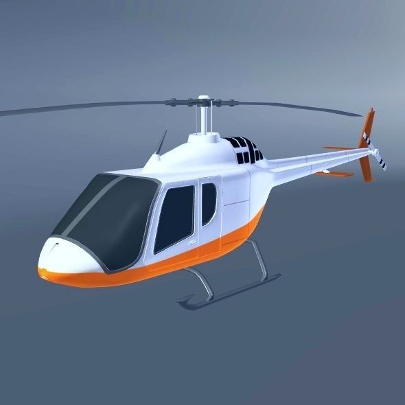 Bell 505 ranger X private helicopter 3D model | CGTrader