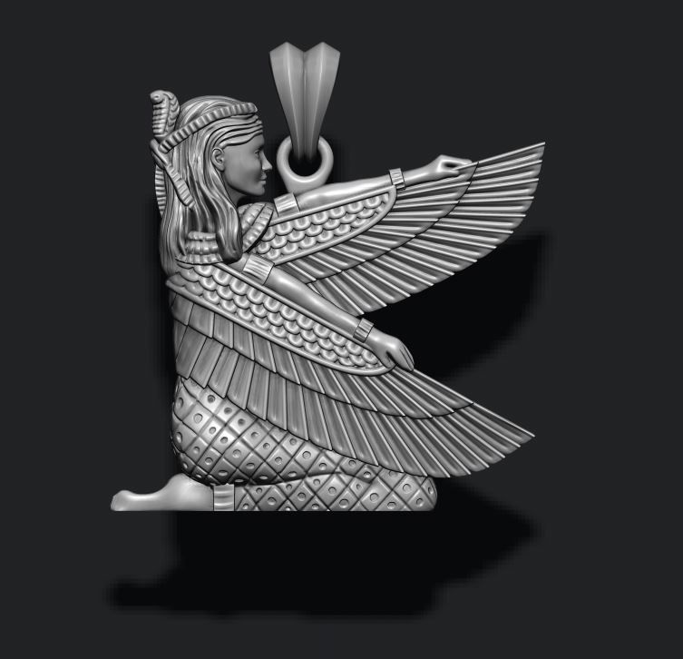 Isis pendant 3D model 3D printable | CGTrader