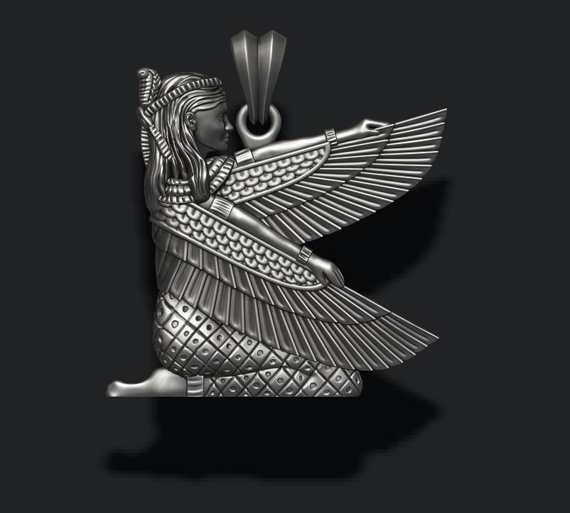 Isis pendant 3D model 3D printable | CGTrader