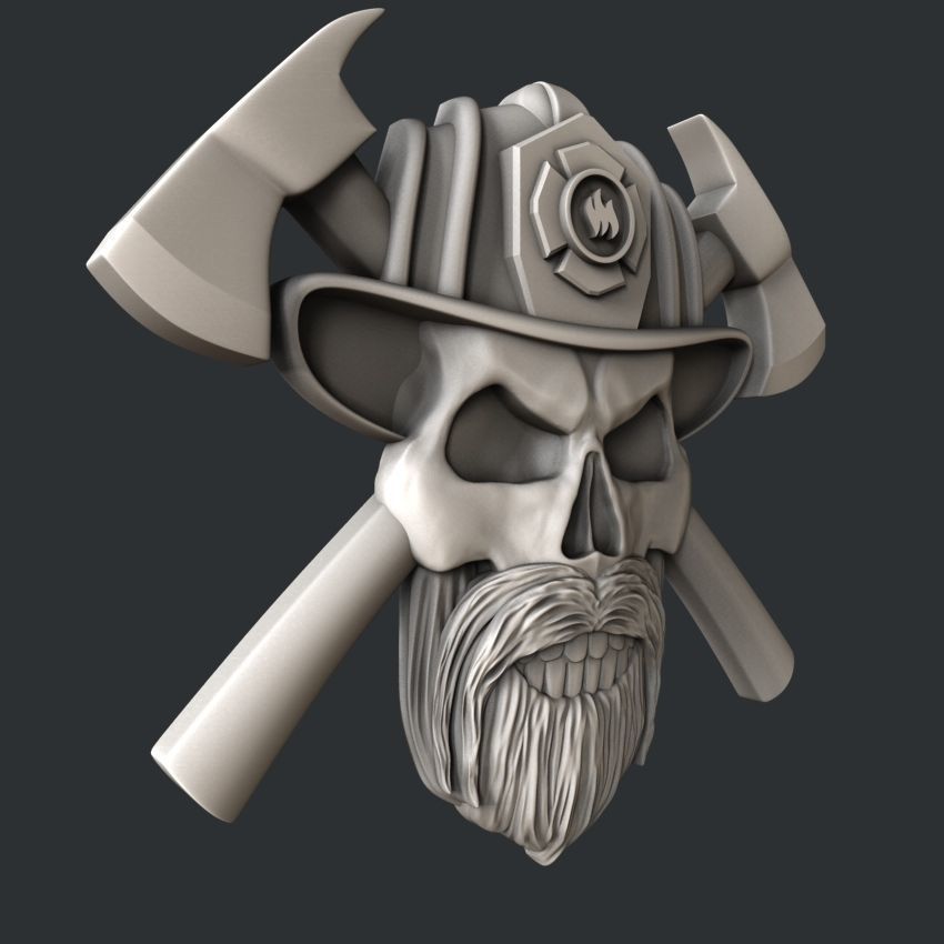 3d STL models for CNC router FireMan 3D model | CGTrader