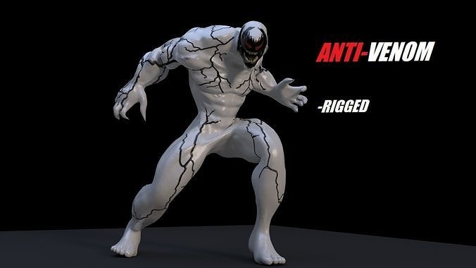 Anti-Venom Rigged 3D model rigged | CGTrader
