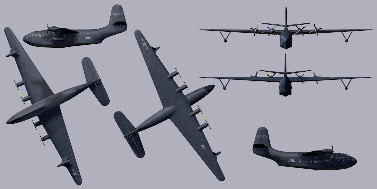 Martin JRM-1 Mars 3D model | CGTrader