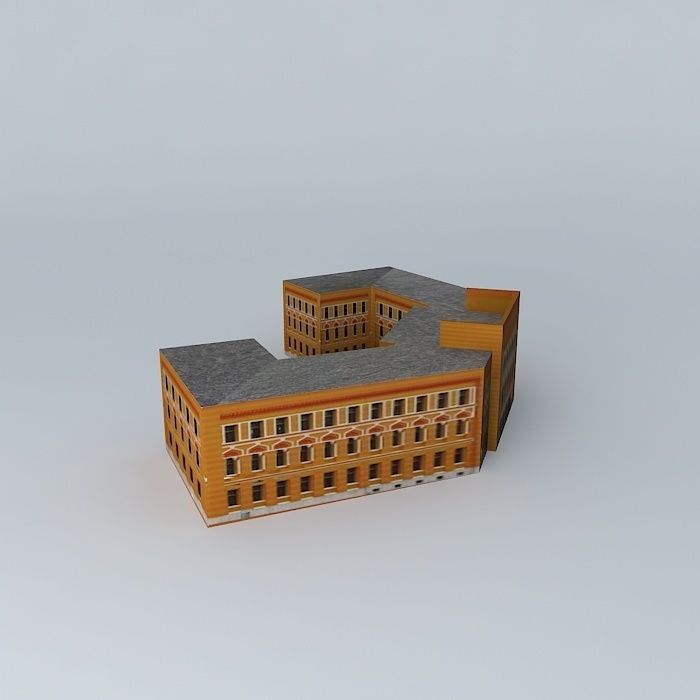 Old Gymnasium in Mostar free 3D model | CGTrader