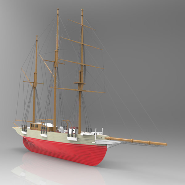 Amphitrite sailing ship 3D model | CGTrader
