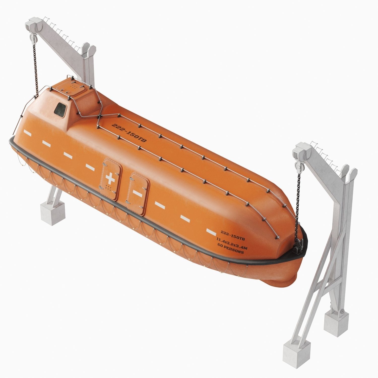Freefall Lifeboat 3D model | CGTrader