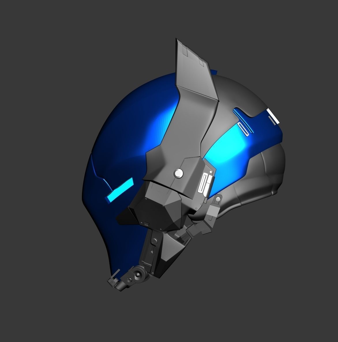 Batman Arkham Knight Helmet 3D model 3D printable | CGTrader