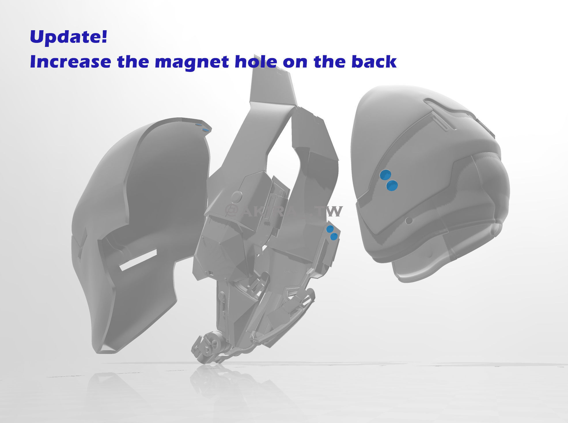 Batman Arkham Knight Helmet 3D model 3D printable | CGTrader